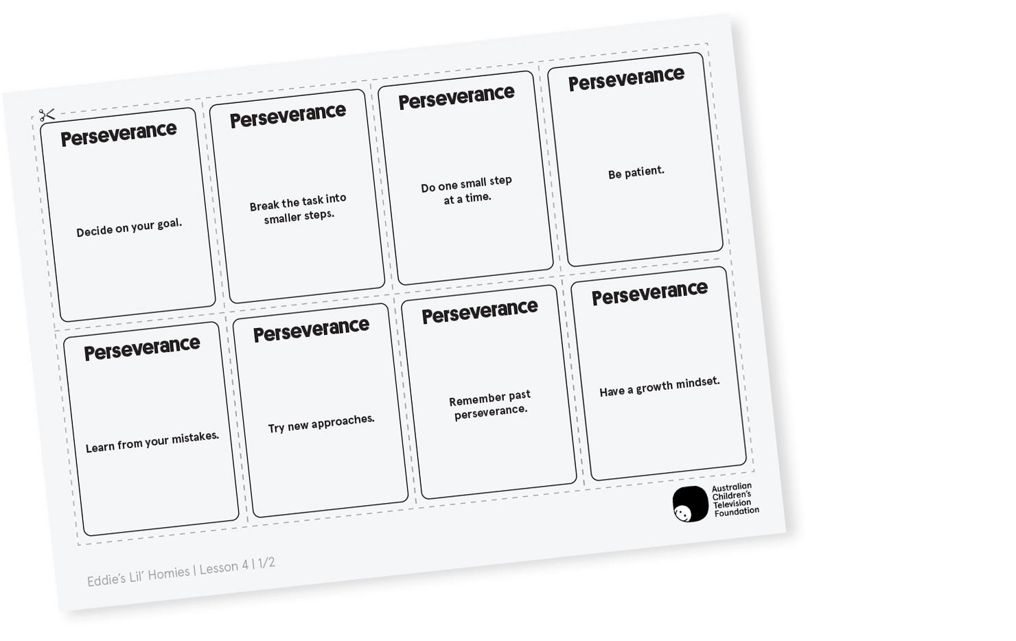 Lesson 4: Perseverance - ACTF Education